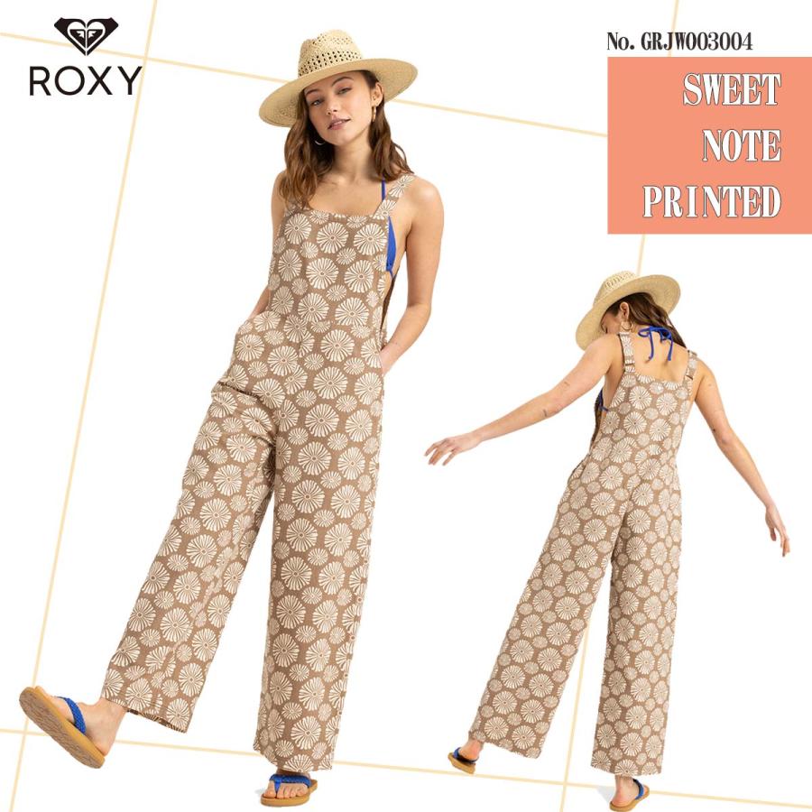 ROXY 25 SS ロキシー サロペット SWEET NOTE PRINTED 花柄 パンツ アウトドア マリンスポーツ サーフィン ...