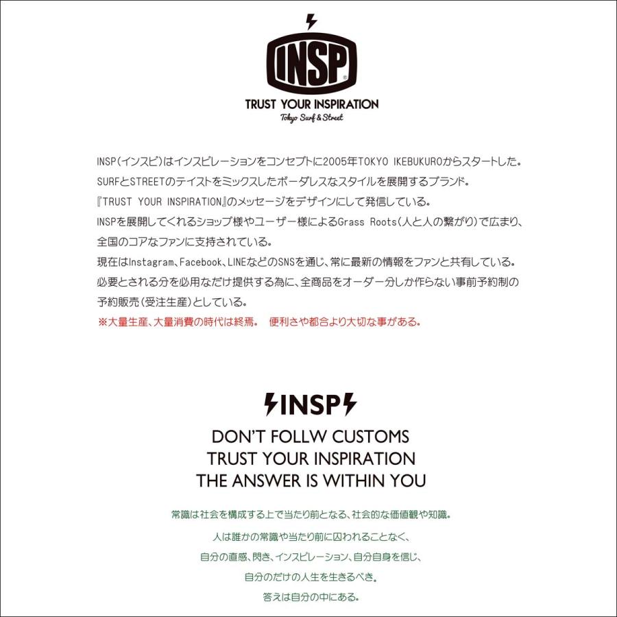 INSP（インスピ） 23 SS INSP Tシャツ POP LOGO 6.2oz S/S Tee 半袖 トップス ステッカー付 アウトドア ...