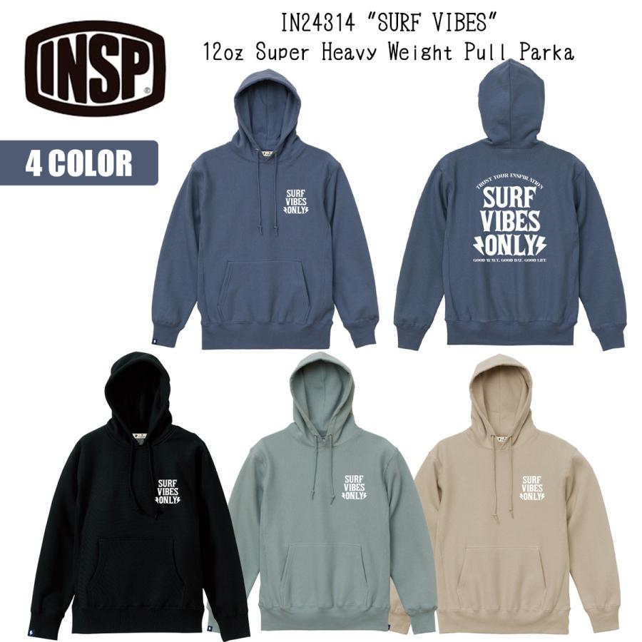 INSP 24 インスピ パーカー フード 長袖 コットン100% 綿100％ トップス ロゴ ユニセックス メンズ レディース SURF VIBES Pull Parka 品番 ...