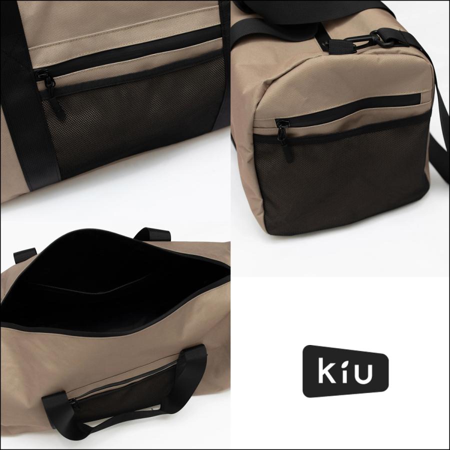 KiU Kiu キウ ボストンバッグ 600D 鞄 カバン かばん 撥水 はっ水 防水 キャリーケース取り付け可能 31L ポリエステル100％ 旅行 ユニセックス K330 日本正規品 ...