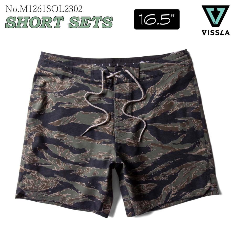 VISSLA 23 ヴィスラ ボードショーツ SHORT SETS サーフトランクス 海パン 水着 メンズ 2023年春夏 M1261SOL2302 日本正規品 : オーシャン スポーツ ...