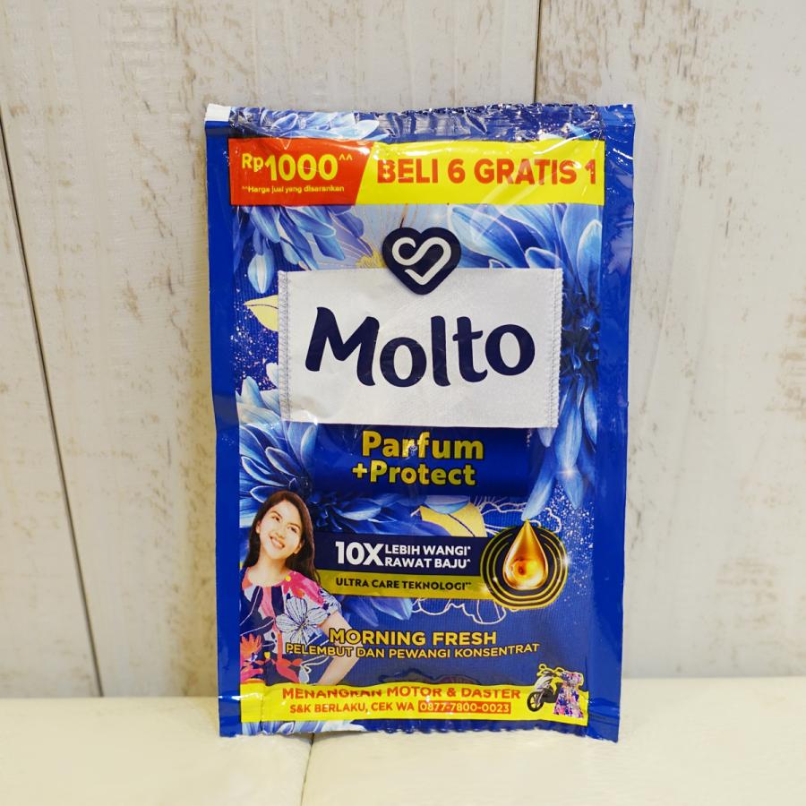 molto モルト Parfum + Protect オールインワン 柔軟剤 加香剤 お試し用パック 18ml バリ島 バリ インドネシア 香料柔軟仕上げ剤 MORNING FRESH ...