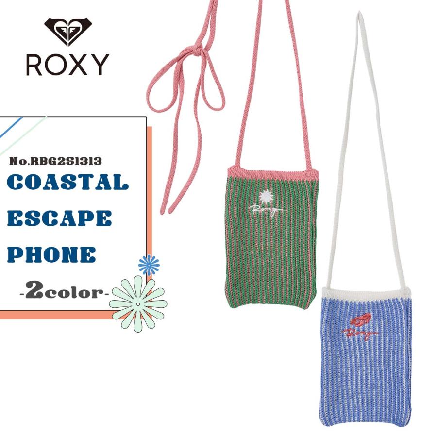 ROXY 25 SS ロキシー ショルダーバッグ COASTAL ESCAPE PHONE BAG ストライプ スマホ 財布 調整可能 ...