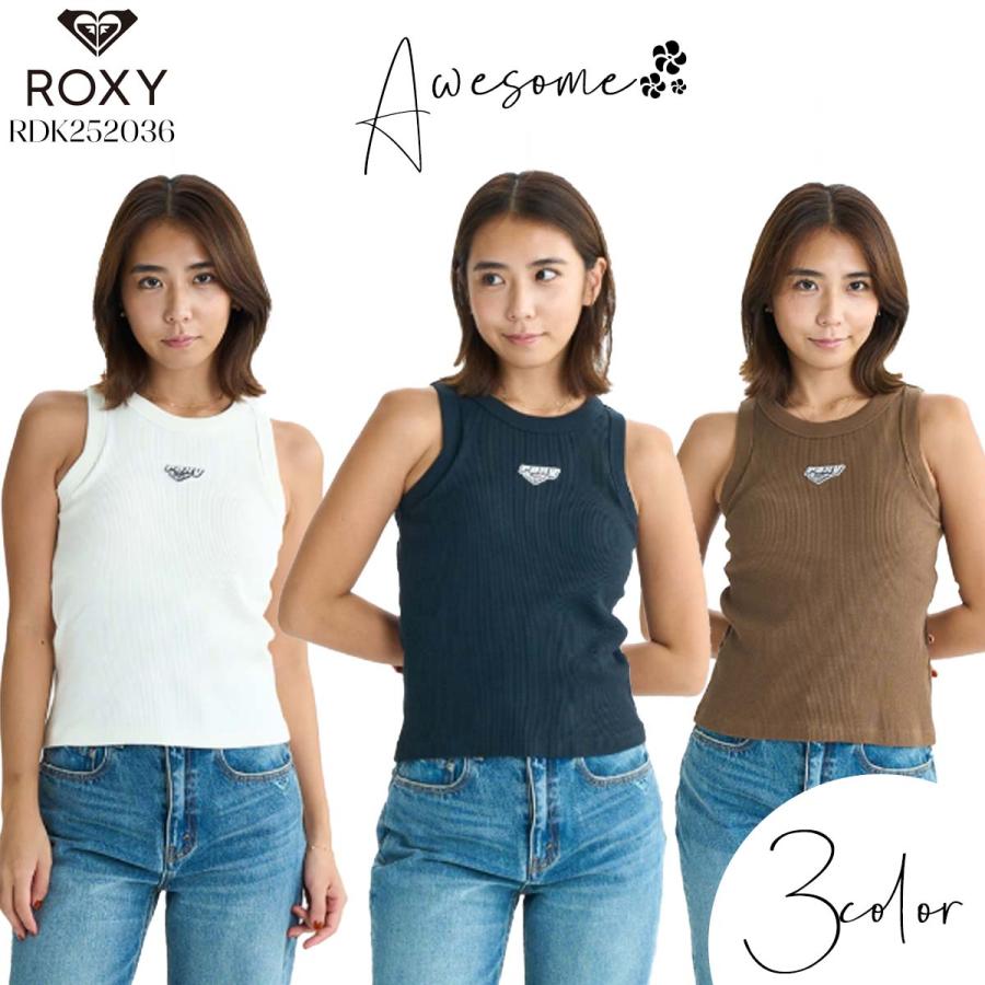 ROXY 25 HS ロキシー タンクトップ 袖無し カップ付き 刺繍 ワッペン アウトドア AWESOME レディース RDK252036 ...