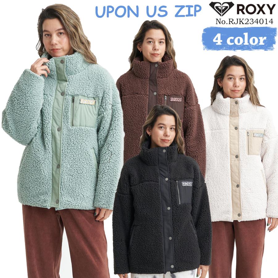 ROXY 23 FW ロキシー ボアジャケット UPON US ZIP 上着 ジャケット もこもこ 暖かい サーフィン レディース 2023年 ...
