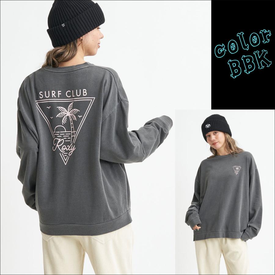 ROXY 23 FW ロキシー トレーナー SURF CLUB 長袖 ロゴ サーフィン レディース 2023年秋冬 品番 RLT234028 ...