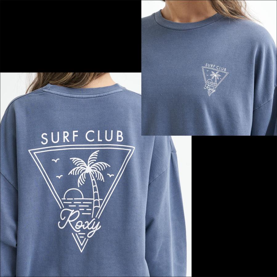 ROXY 23 FW ロキシー トレーナー SURF CLUB 長袖 ロゴ サーフィン レディース 2023年秋冬 品番 RLT234028 ...