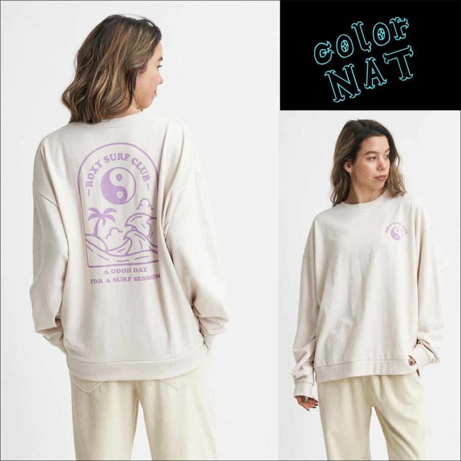 ROXY 23 FW ロキシー トレーナー SURF CLUB 長袖 ロゴ サーフィン レディース 2023年秋冬 品番 RLT234028 ...
