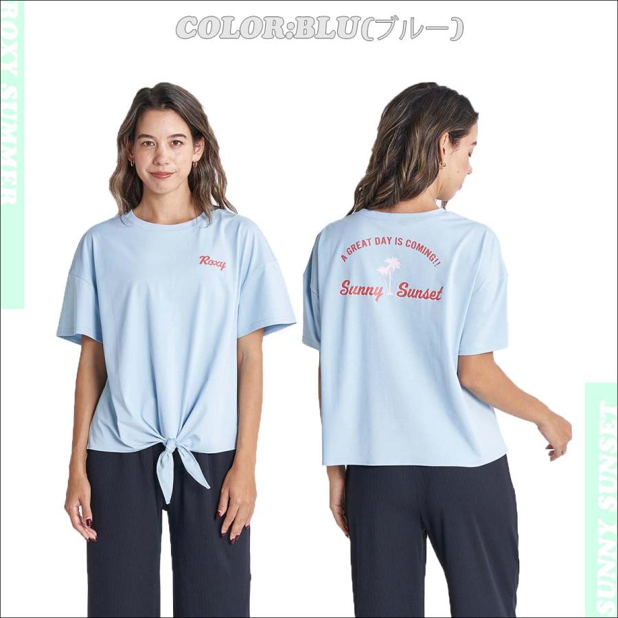 ROXY（ロキシー） 23 HS ROXY 半袖ラッシュガード SUNNY SUNSET トップス UVカット バックプリント レディース ...