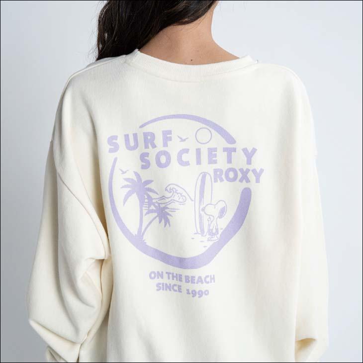 ROXY 23 ロキシー トレーナー PEANUTS SURF SOCIETY PO トップス 長袖 レディース 2023年春夏 ...