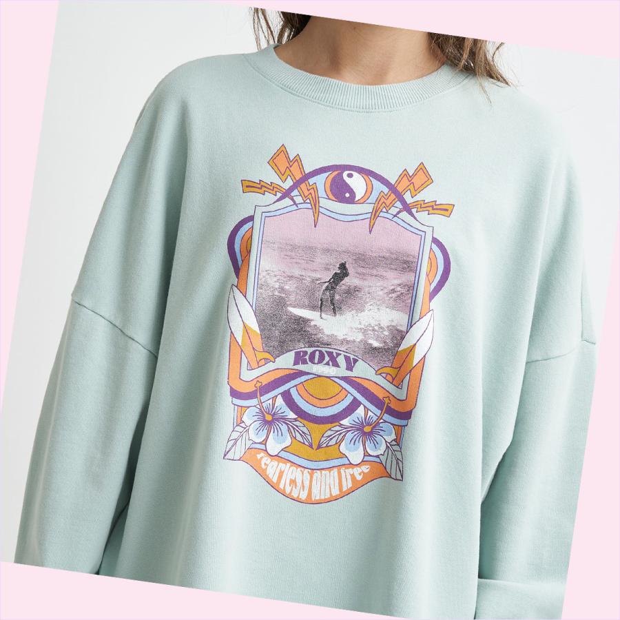 23 FW ROXY ロキシー トレーナー RIDING WAVES ジップ ロゴ サーフィン レディース 2023年秋冬 品番 ...