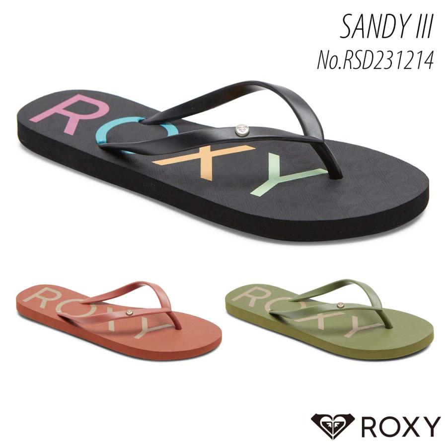ROXY 23 ロキシー ビーチサンダル SANDY III ビーサン サーフ 海水浴 水泳 レディース 2023年春夏 RSD231214 日本正規品 : オーシャン スポーツ - 通販 ...
