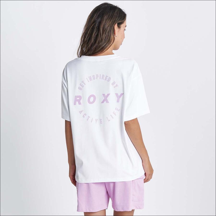 ROXY 23 SS ロキシー フィットネス Tシャツ MY EMOTION TEE 半袖 トップス UVカット 速乾 冷感 ロゴ ジム 運動 ...
