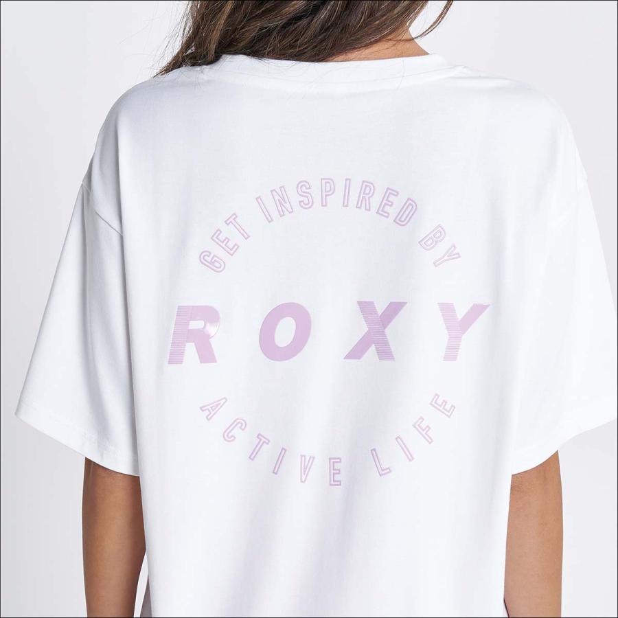 ROXY 23 SS ロキシー フィットネス Tシャツ MY EMOTION TEE 半袖 トップス UVカット 速乾 冷感 ロゴ ジム 運動 ...