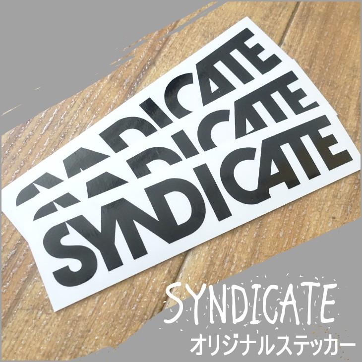 SYNDICATE シンジケート ORIGINAL STICKER オリジナルステッカー シール サーフィン ロゴステッカー 日本正規品 ...
