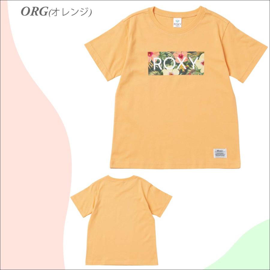 ROXY 23 HS ロキシー Tシャツ MINI FIREWORK BOX LOGO 半袖 花柄 ロゴ入り アウトドア キッズ ガール TST232108 日本正規品 : オーシャン ...