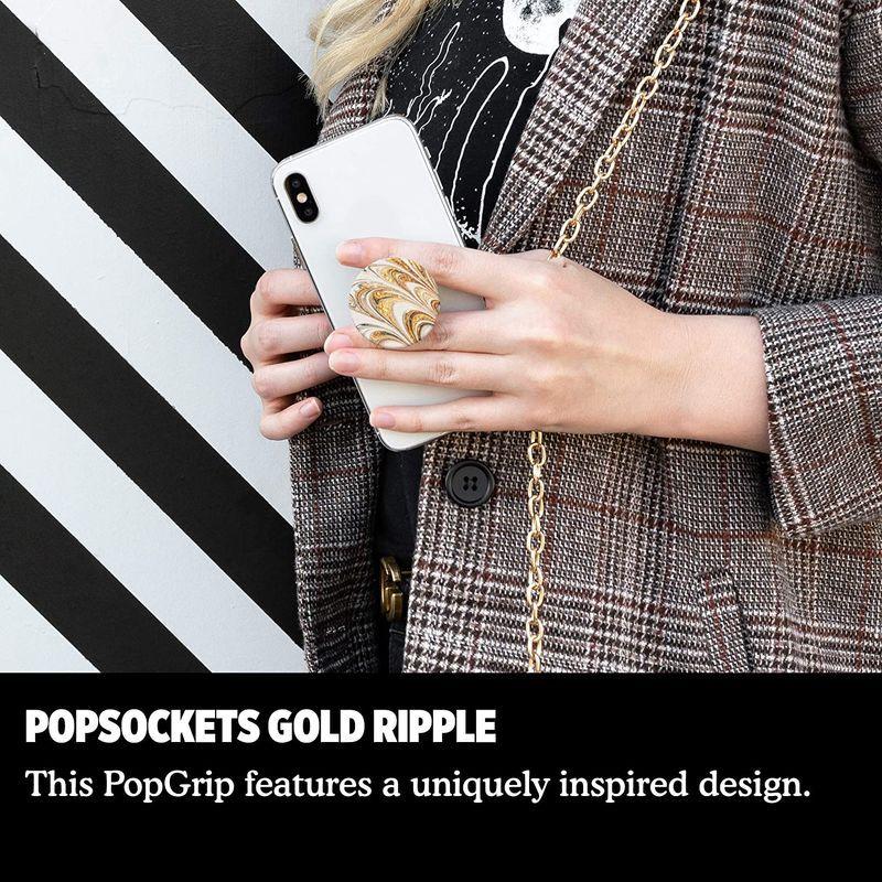 PopGrip Golden Ripple POPSOCKETS（ポップソケッツ） スマホリング スマホスタンド スマホグリップ スマホアク ...