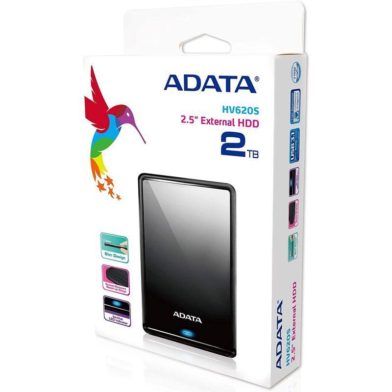 ADATA Technology HV620S 外付けハードドライブ 2TB ブラック AHV620S-2TU3-CBK : 20220319022718-00207 : ストレージリク ...