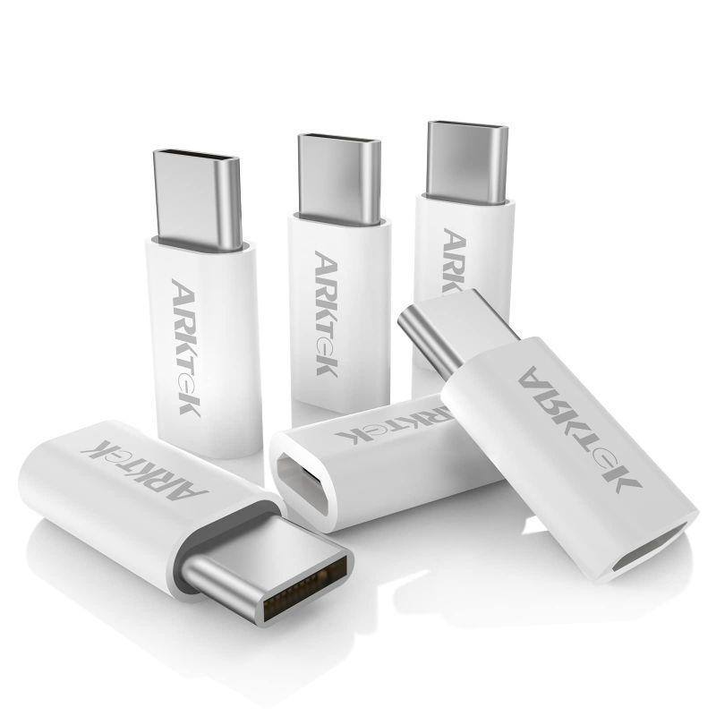 6個セット ARKTEK USB-C アダプタ マイクロ USB → USB Type C変換 アダプタ コネクター コンバーター データ転 ...