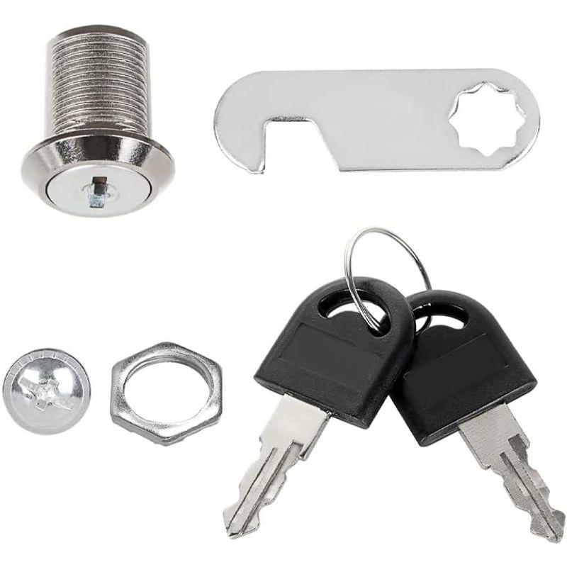 JBP カムロック メールボックスロック 引き出し キャビネット ドア ロック 鍵 キー2個付き シリンダー錠 補助錠 4個セット 16mm : ストレージリク - 通販 - Yahoo!ショッピング
