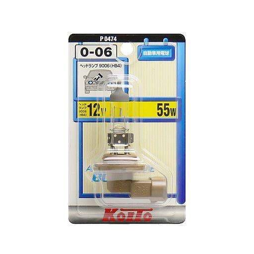 KOITO(小糸) ノーマルハロゲンバルブ HB4(9006) 12V 55W P0474 STRAIGHT/13-0474 (KOITO ...