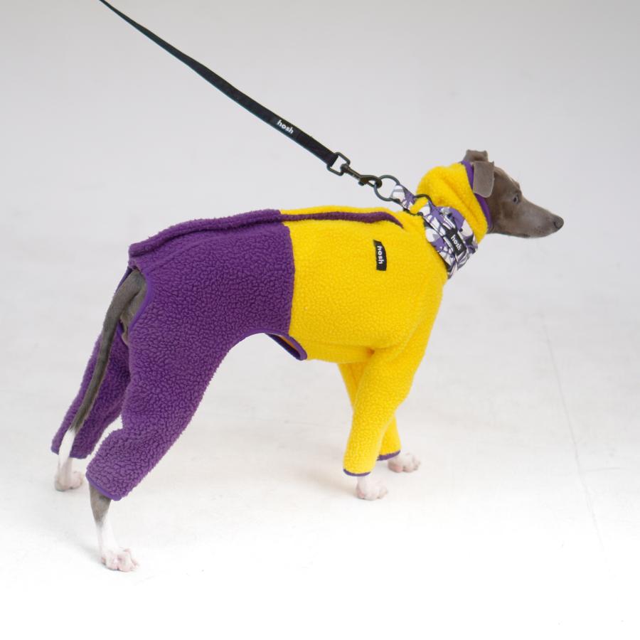 hosh イタグレ マーズ ハーフフリース ジャンパー ロンパース 犬 服 インポート ドッグウェア 冬服 イエロー パープル iggy Mars Half Fleece Jumper ...
