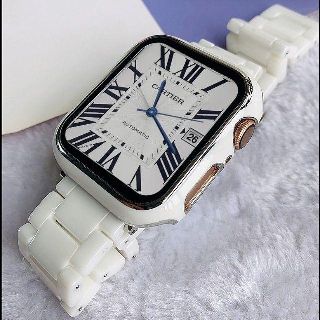 Apple watch セラミックバンド ケース レディース 3 4 5 6代 SE Apple watch セラミックバンド ケース レディース 3 4 5 6代 SE
