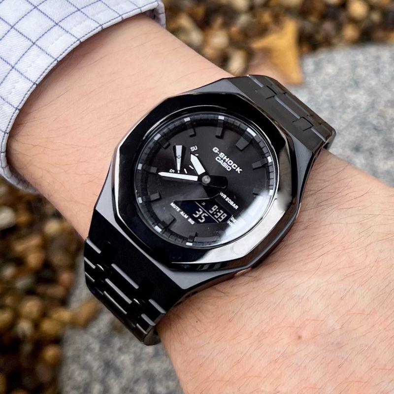 G-SHOCK G-shock GA-2100SKE-7A カシオーク ステンレスケース ストラップ メンズ 時計 カスタム ウォッチ 保証 ...