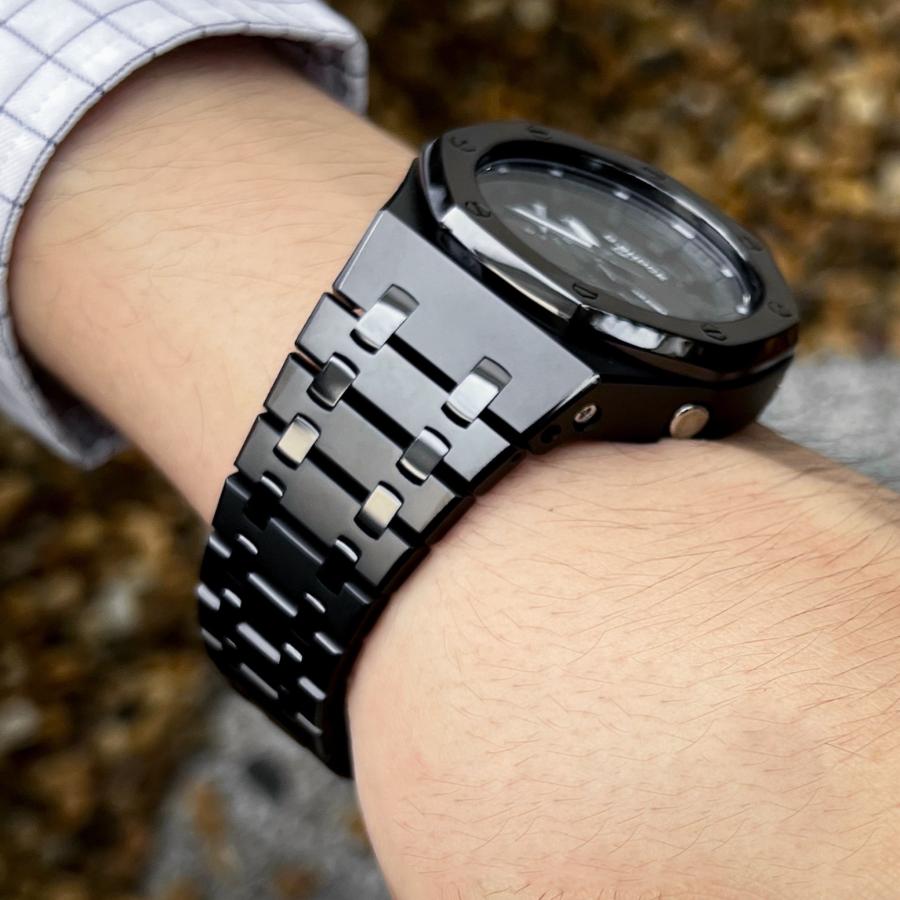 G-SHOCK G-shock GA-2100SKE-7A カシオーク ステンレスケース ストラップ メンズ 時計 カスタム ウォッチ 保証 ...