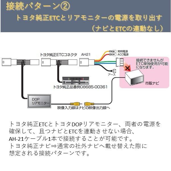 STREET（車） トヨタ 純正ETC DOPリアモニター 電源ケーブル ストリート AH-21 : STRASSE EC Yahoo!店 - 通販 - Yahoo!ショッピング