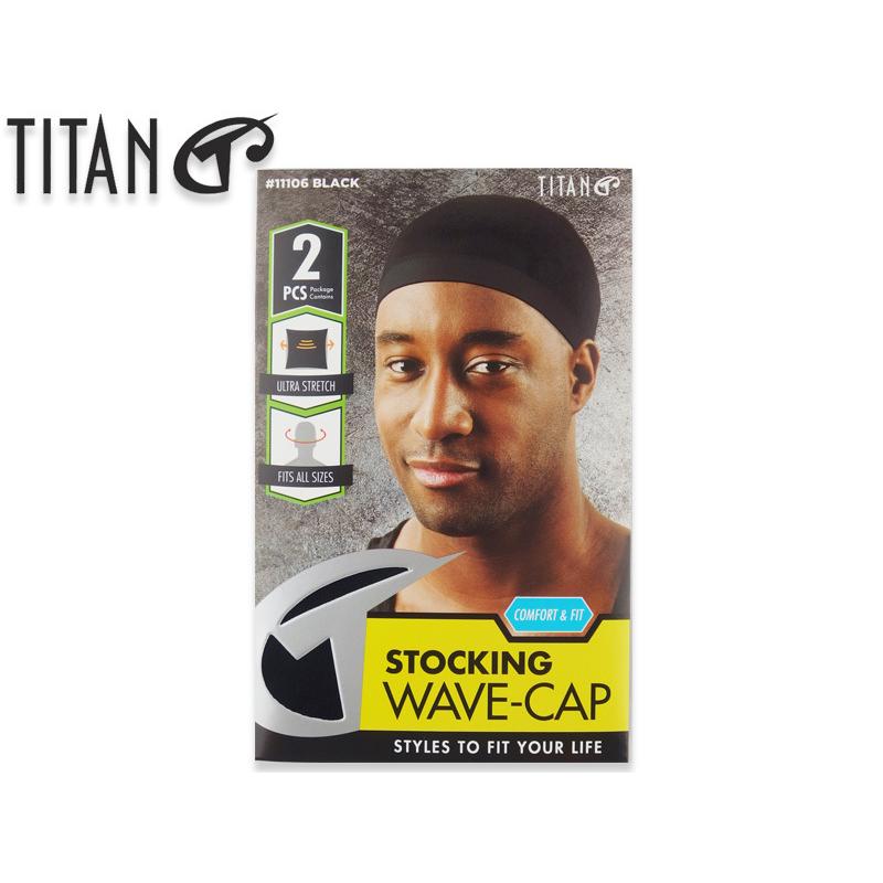 TITANDONNA タイタンドナ STOCKING WAVE CAP BLACK ストッキングウェーブキャップ ブラック 16494 ...