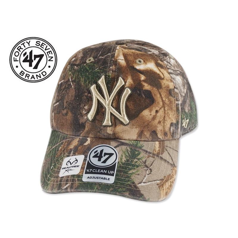 47BRAND【フォーティーセブンブランド】NEWYORK YANKEES CLEAN UP CAP REAL TREE ニューヨーク ...