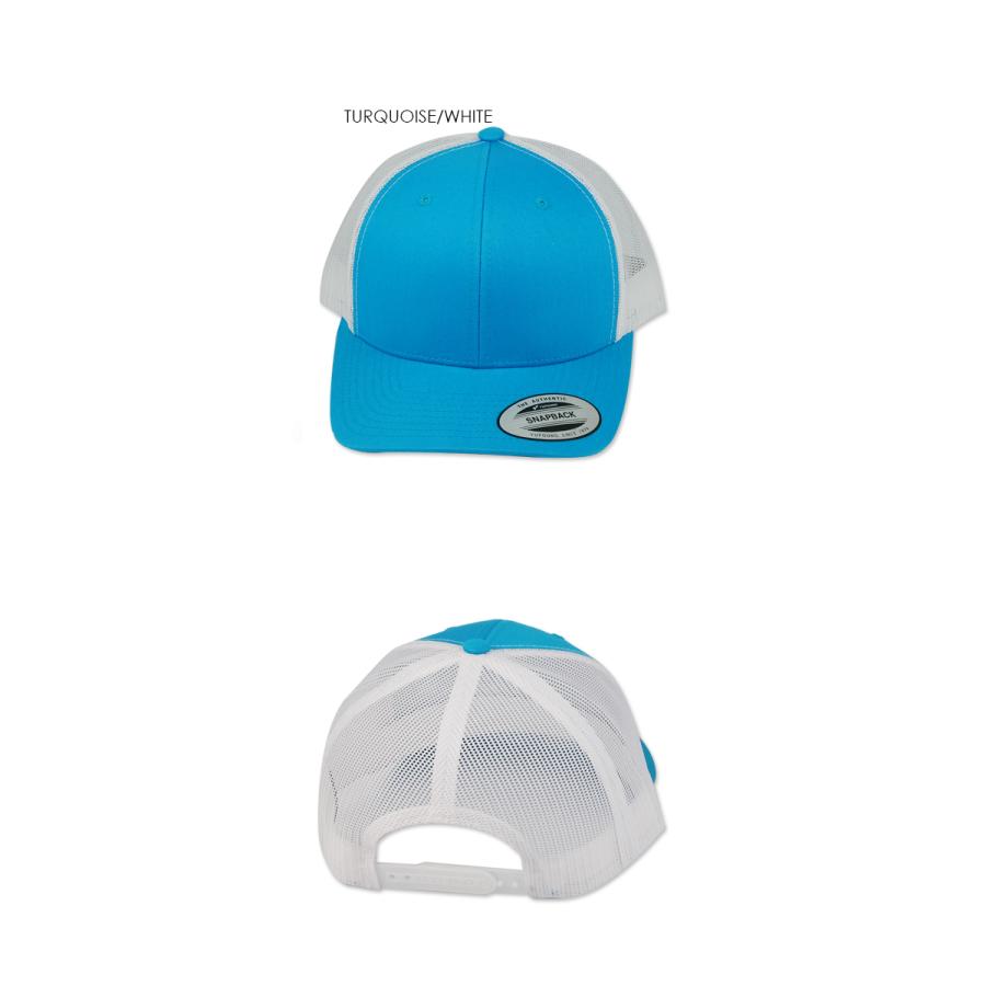 FLEXFIT フレックスフィット 6606T CLASSICS RETRO TRUCKER CAP TURQUOISE/WHITE ...