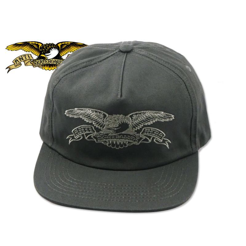 ANTIHERO アンタイヒーロー BASIC EAGLE SNAPBACK CHARCOAL/GREY ベーシック イーグル スナップバック チャコール/グレー 20761 : ストリーム ...