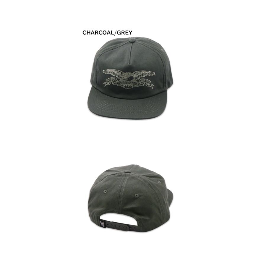 ANTIHERO アンタイヒーロー BASIC EAGLE SNAPBACK CHARCOAL/GREY ベーシック イーグル スナップバック チャコール/グレー 20761 : ストリーム ...