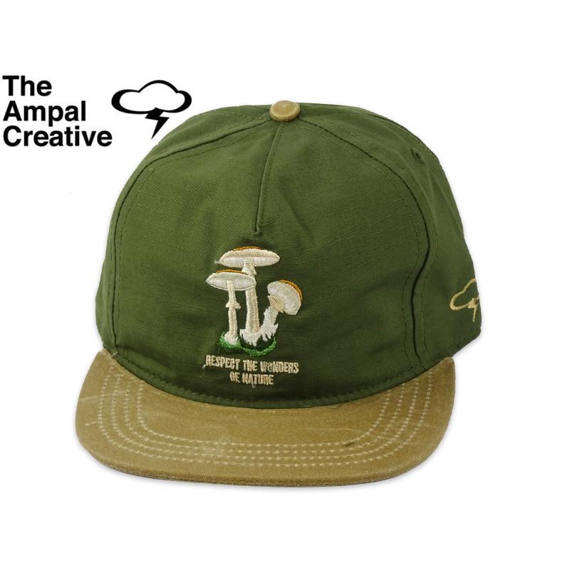 The Ampal Creative アンパルクリエイティブ Respect Wonders 2 キャップ オリーブ [カルフォルニ スナップ ...