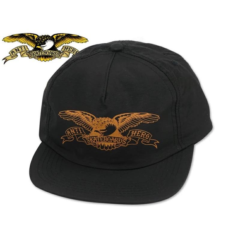 ANTIHERO アンタイヒーロー BASIC EAGLE SNAPBACK BLACK/BROWN キャップ ブラック/ブラウン 21401 : 21401-01 : ストリーム - 通販 ...