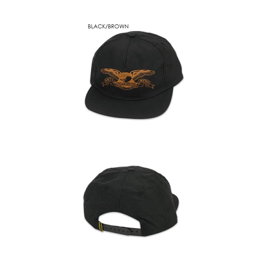 ANTIHERO（アンタイヒーロー） BASIC EAGLE SNAPBACK BLACK/BROWN キャップ ブラック/ブラウン 21401 : ストリーム - 通販 - Yahoo!ショッピング
