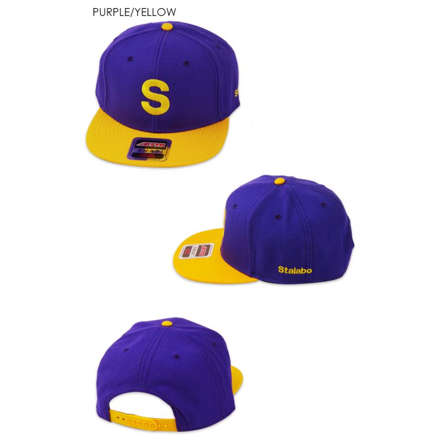 STANDARD HAT LABO スタンダードハットラボ STALABO LOGO SNAPBACK CAP PURPLE/YELLOW ...