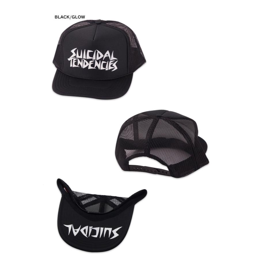 Suicidal Tendencies SUICIDAL TENDENCIES スーサイダル・テンデンシーズ FLIP-UP GLOW PRINT BLACK/GLOW メッシュキャップ ...