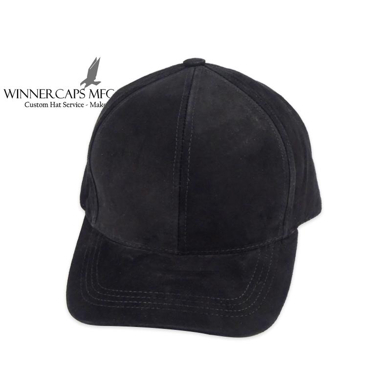 EMSTATE by WINNER CAP ウィナーキャップ SUEDE LEATHER BASEBALL CAP BLACK スエードレザー ...