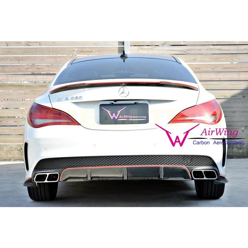 BENZ メルセデス ベンツ W117 C117 CLA45 AMG用 AMGタイプ カーボン リアディフューザー リアリップ リアアンダースポイラー 綾織カーボン CLA 180 250 ...