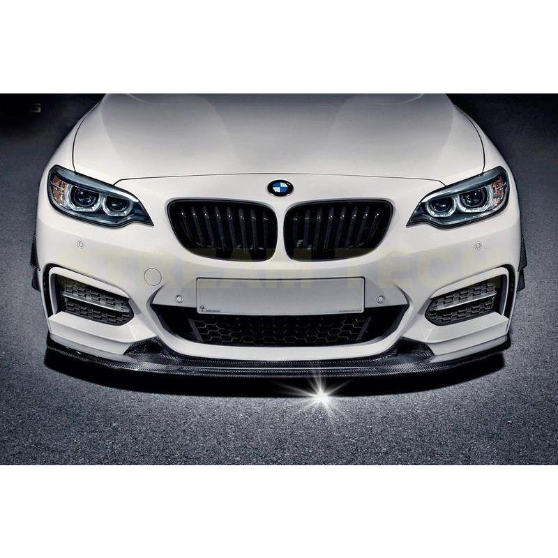 BMW F22 F23 2シリーズ Mスポーツ用 EXOTICタイプ カーボン フロントスポイラー リップスポイラー フロントリップ バンパー ...