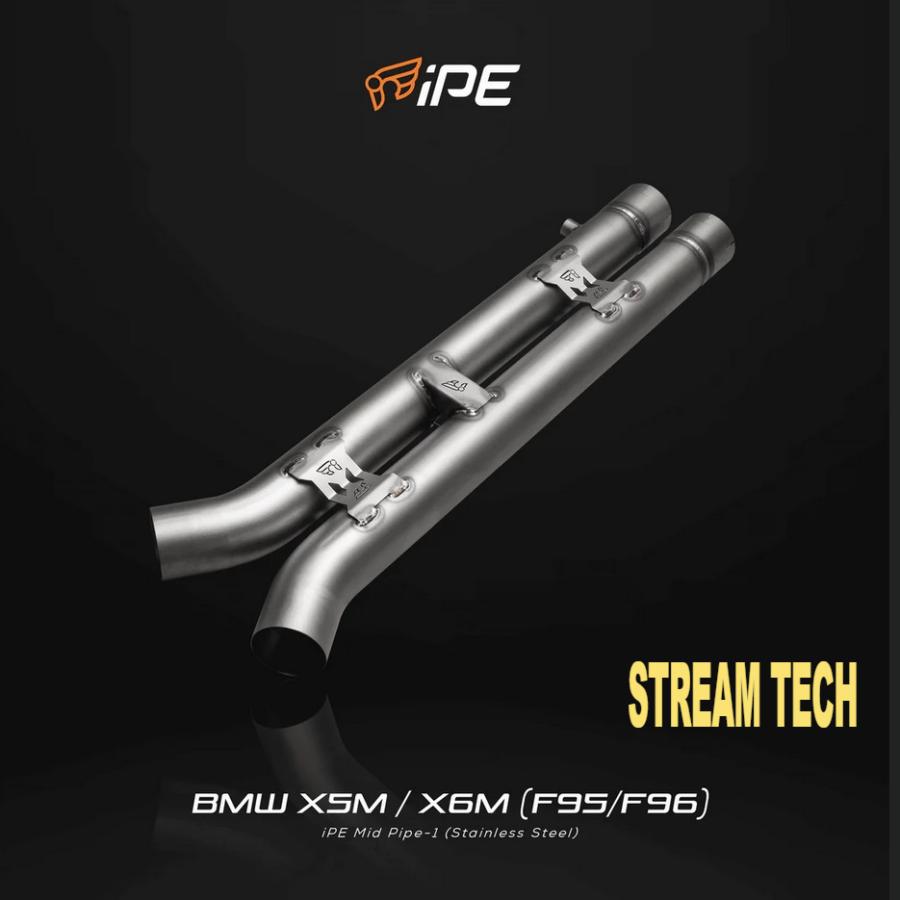 iPE イノテック BMW F95 X5M F96 X6M 4.4T用 可変バルブ マフラー ステンレス製 フロントパイプ センターパイプ テールエンド : STREAM TECH - 通販 ...
