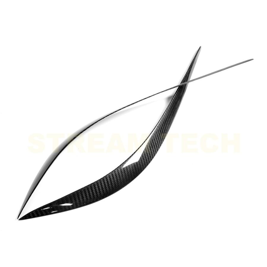 アルファ ロメオ ジュリア 2017年〜用 ドライカーボン アイライン 左右セット カーボンガーニッシュ ヘッドライトパネル カーボンパネル ...