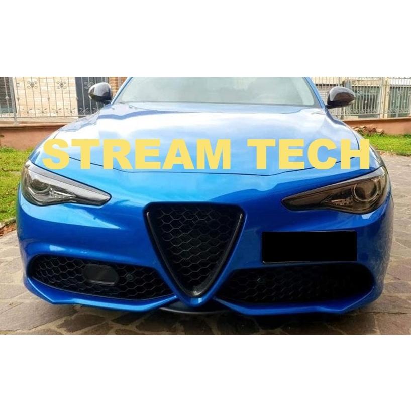 アルファ ロメオ ジュリア 2017年〜用 ドライカーボン アイライン 左右セット カーボンガーニッシュ ヘッドライトパネル カーボンパネル ...