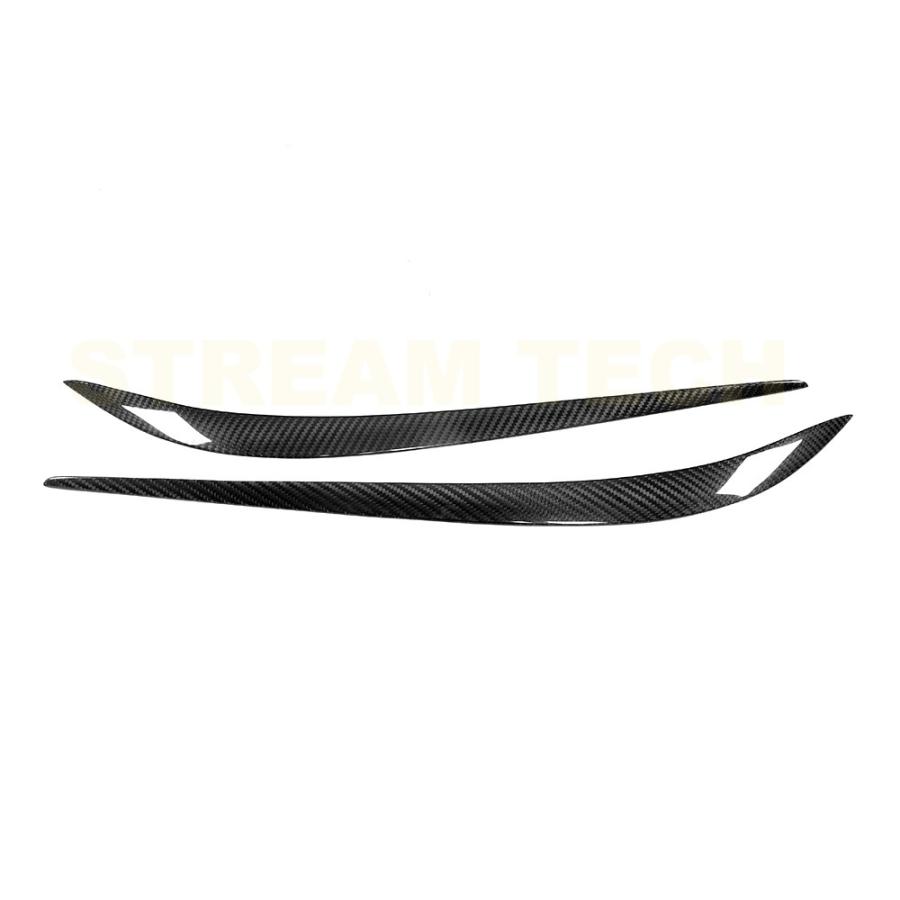 アルファ ロメオ ジュリア 2017年〜用 ドライカーボン アイライン 左右セット カーボンガーニッシュ ヘッドライトパネル カーボンパネル ...