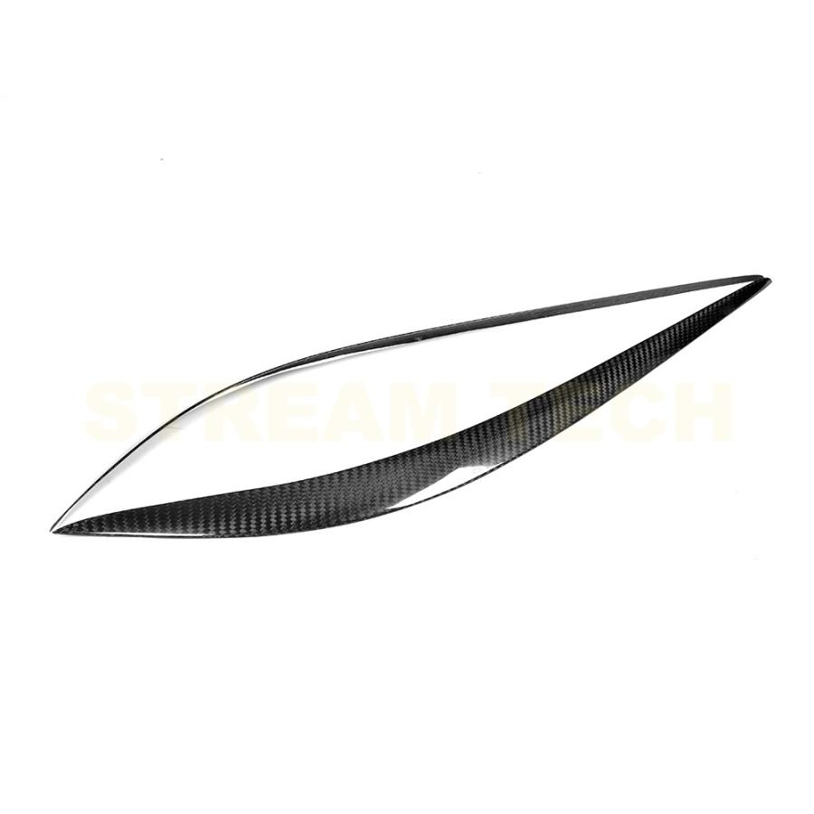 アルファ ロメオ ジュリア 2017年〜用 ドライカーボン アイライン 左右セット カーボンガーニッシュ ヘッドライトパネル カーボンパネル ...