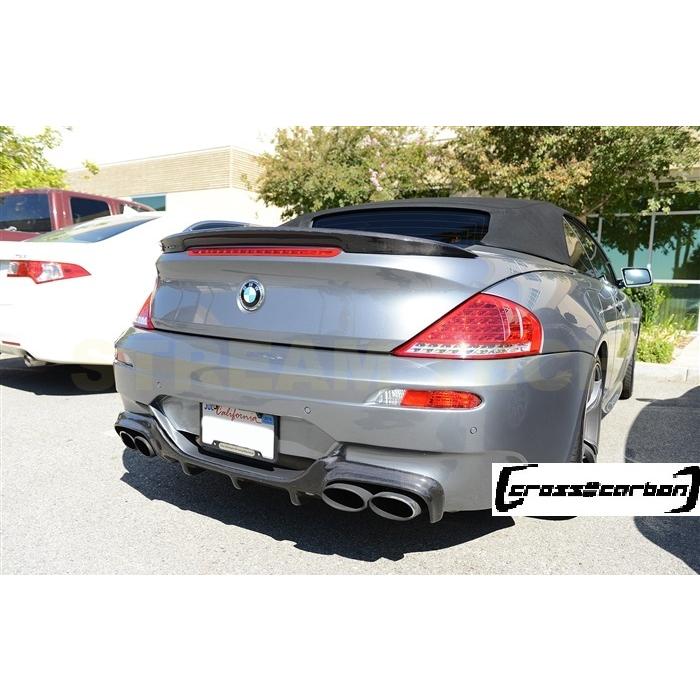 BMW E63 E64 M6用 VRSタイプ カーボン リアディフューザー リアアンダースポイラー リアリップ バンパーリップ カーボンリップ シュタイナー 人気商品 : STREAM ...