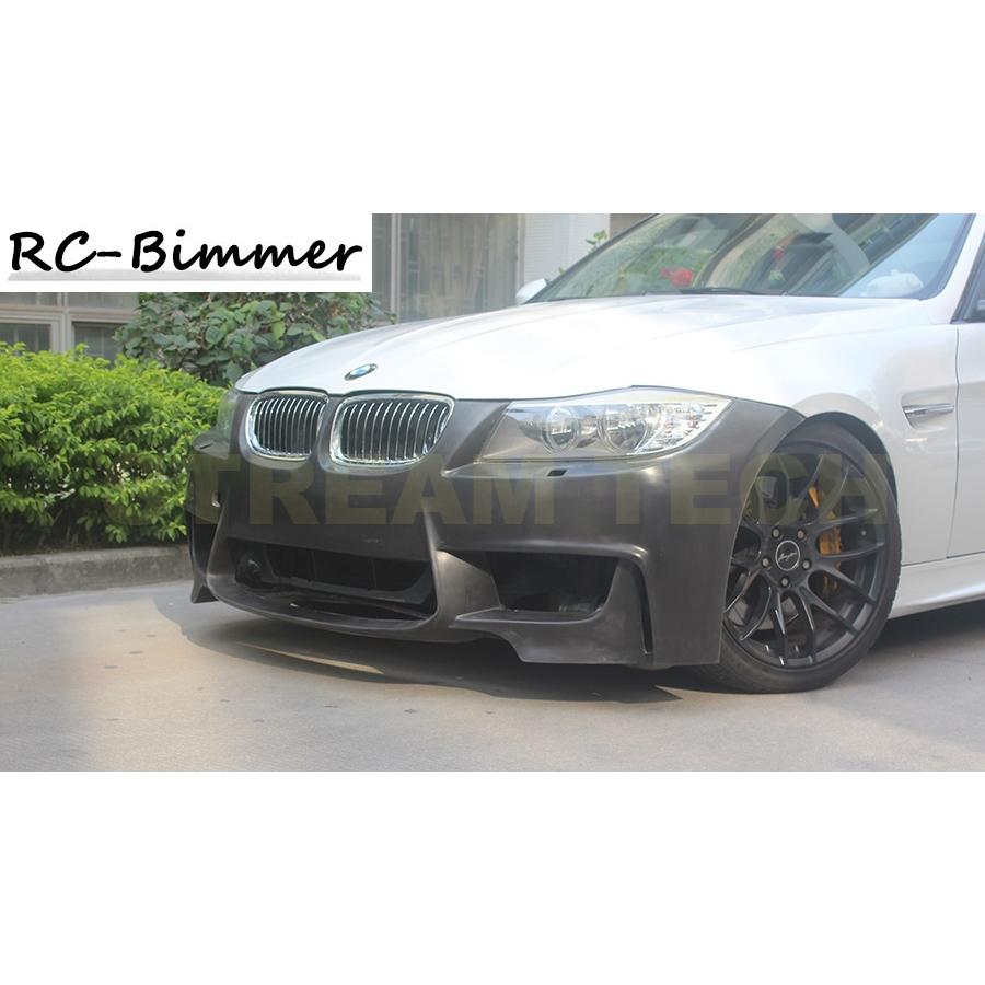 BMW E90 E91 3シリーズ 後期 LCI用 1Mルック フロントバンパー ボディキット フロントエアロ エアロパーツ PU製 未塗装 ...